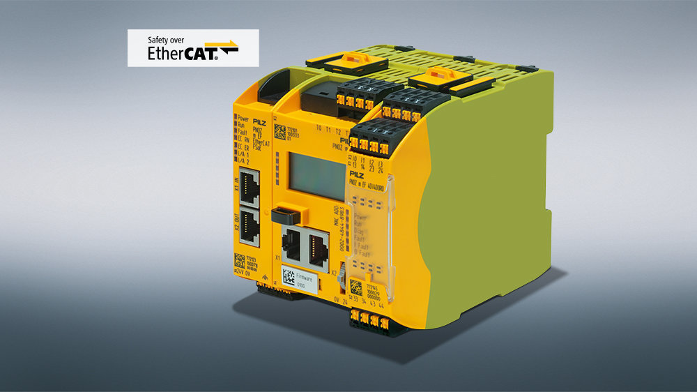 Configurable small controller PNOZmulti 2 from Pilz now with FSoE (= FailSafe over EtherCAT ...